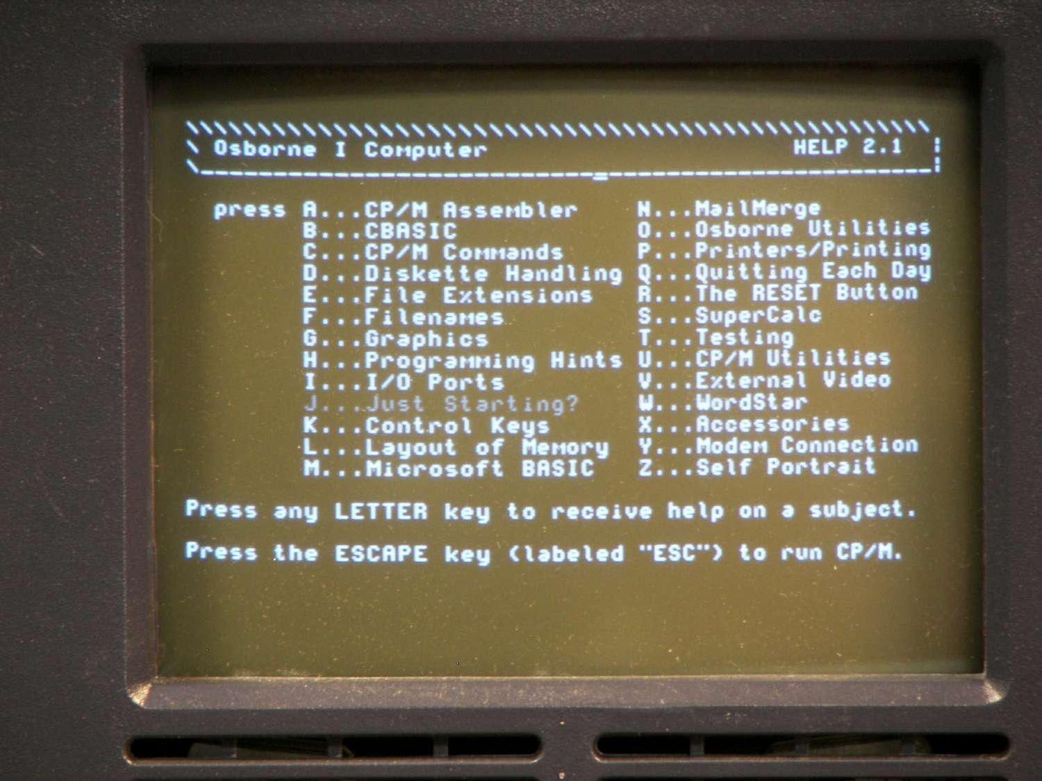 The Osborne One Personal Computer