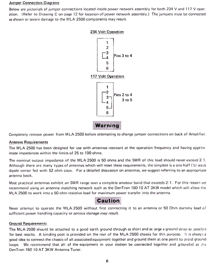 Dentron MLA-2500 Manual